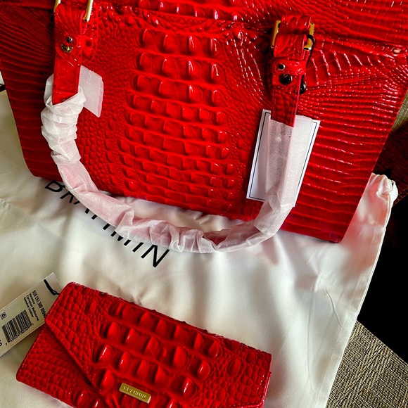 Brahmin | Bags | New Brahim Red Bag And Wallet | Poshmark
